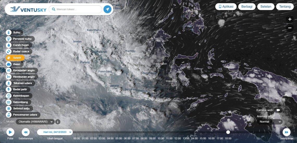 Viral Citra Satelit Tidak Ada Awan Di Atas Pulau Jawa